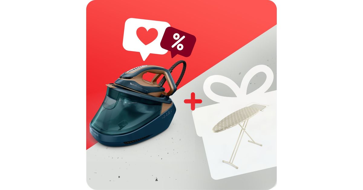 Stație de călcat Tefal GV9920E0 & Masă de călcat