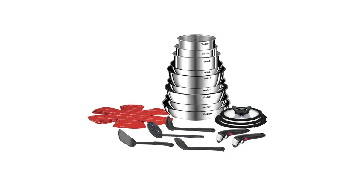 Set 22 piese Tefal Ingenio Emotion L897SM74, cratite & tigai